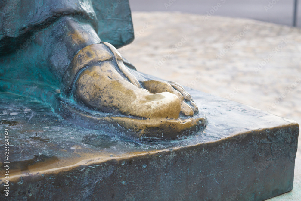 Bishop Grgur statue, belief connected with the bronze statue which says ...