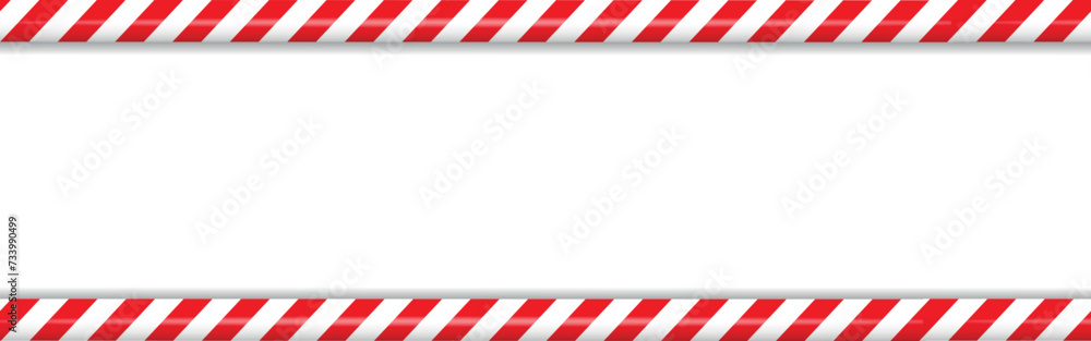 Realistic red danger tape seamless banner. banner, police line Do Not ...