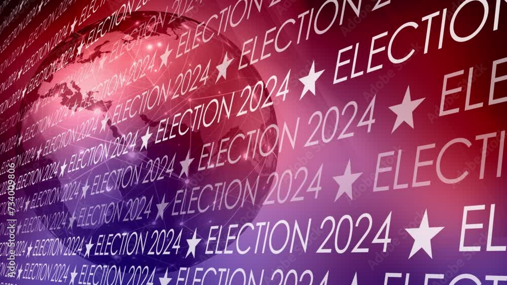 Politics and world globe creative and inspiring wallpaper with 2024 ...
