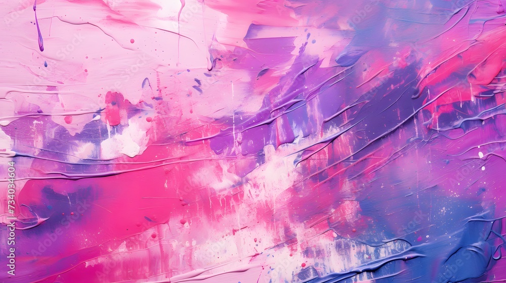 Messy paint strokes and smudges on an old painted wall background ...