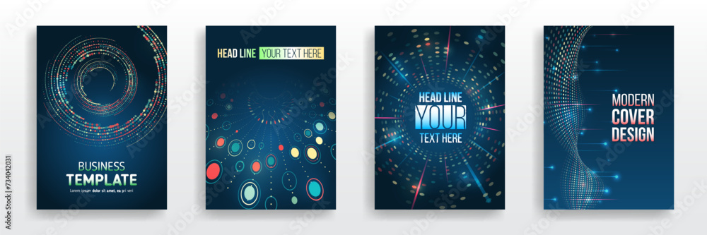 Modern technology design for posters. Futuristic background for flyer ...