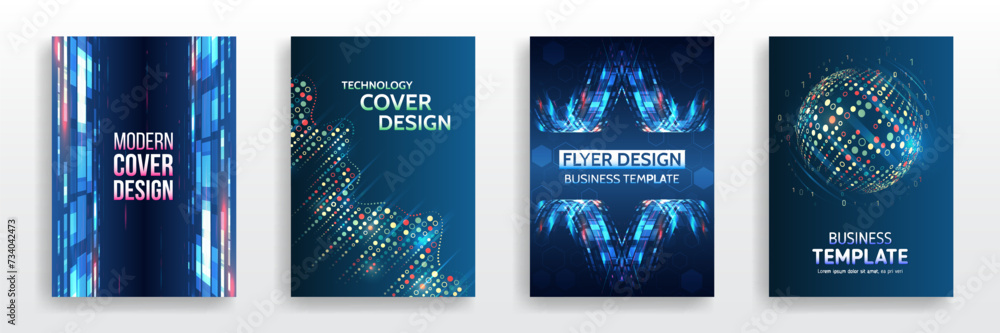 Modern technology design for posters. Futuristic background for flyer ...