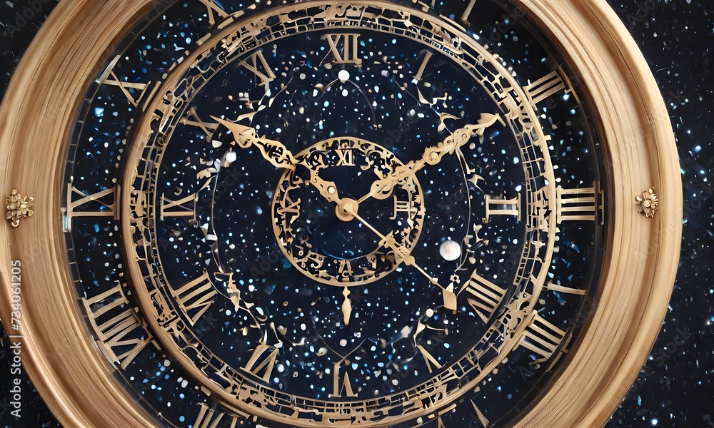 Cosmic Clock Unveiling Time in Space reveals a mystical timepiece ...