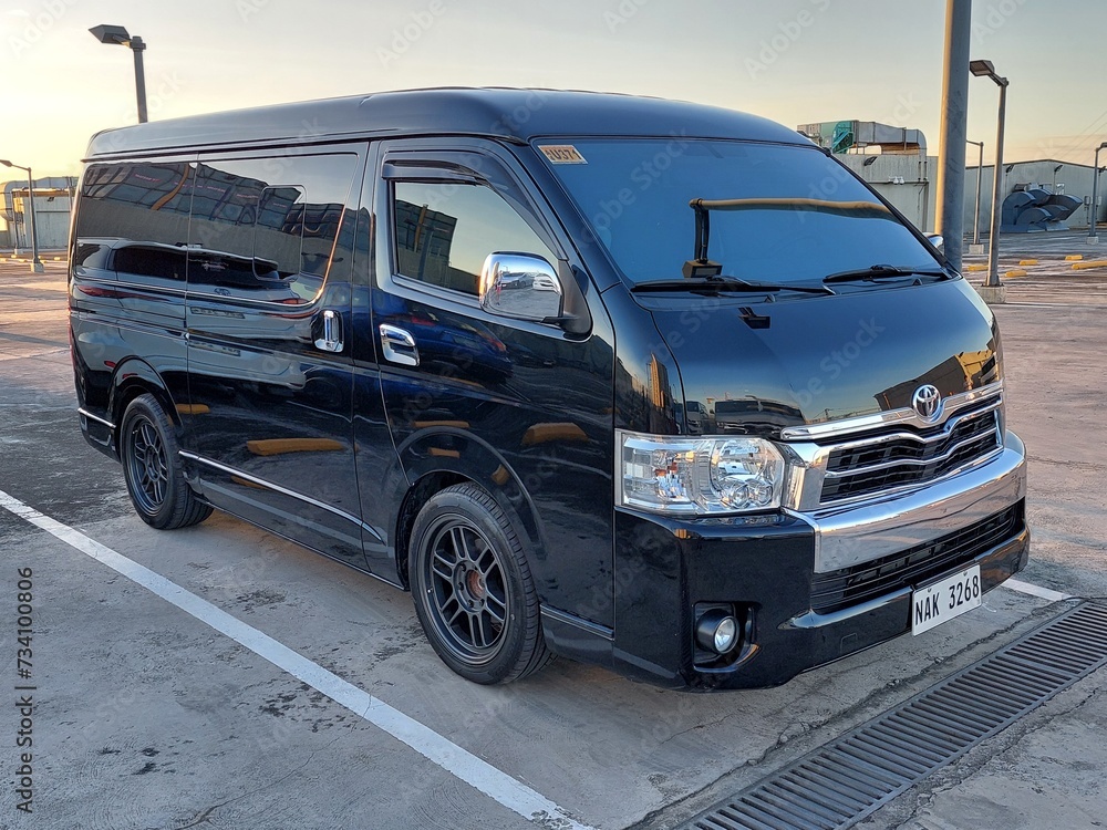 Toyota hiace at Shinnenkai car meet in Quezon City, Philippines Stock ...