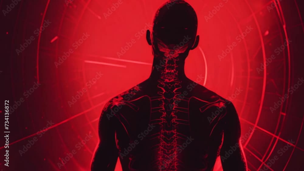 Spine X-ray of person. Human anatomy. Back pain concept. Crooked spinal ...