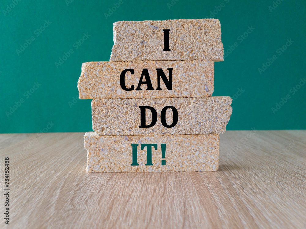 I can do it symbol. Concept words I can do it on brick blocks ...