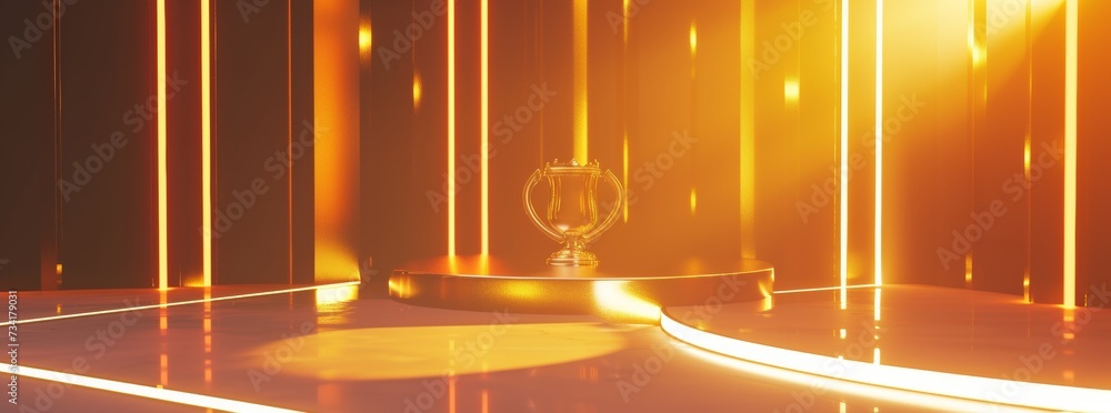 Winner award podium prize silver gold trophy win champion pedestal ...