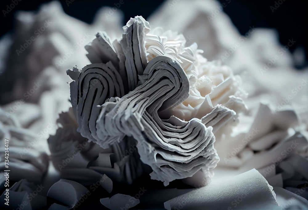 Transform of fibers and cellulose into paper pulp and paper industry ...