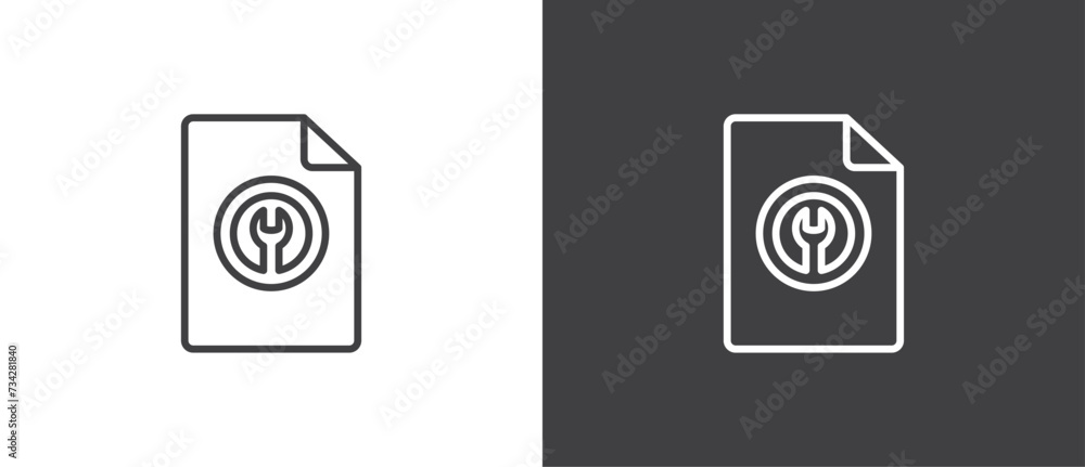 Simple Corrupted File Vector Icon File Error Report Icon Vector File Attention Sign With