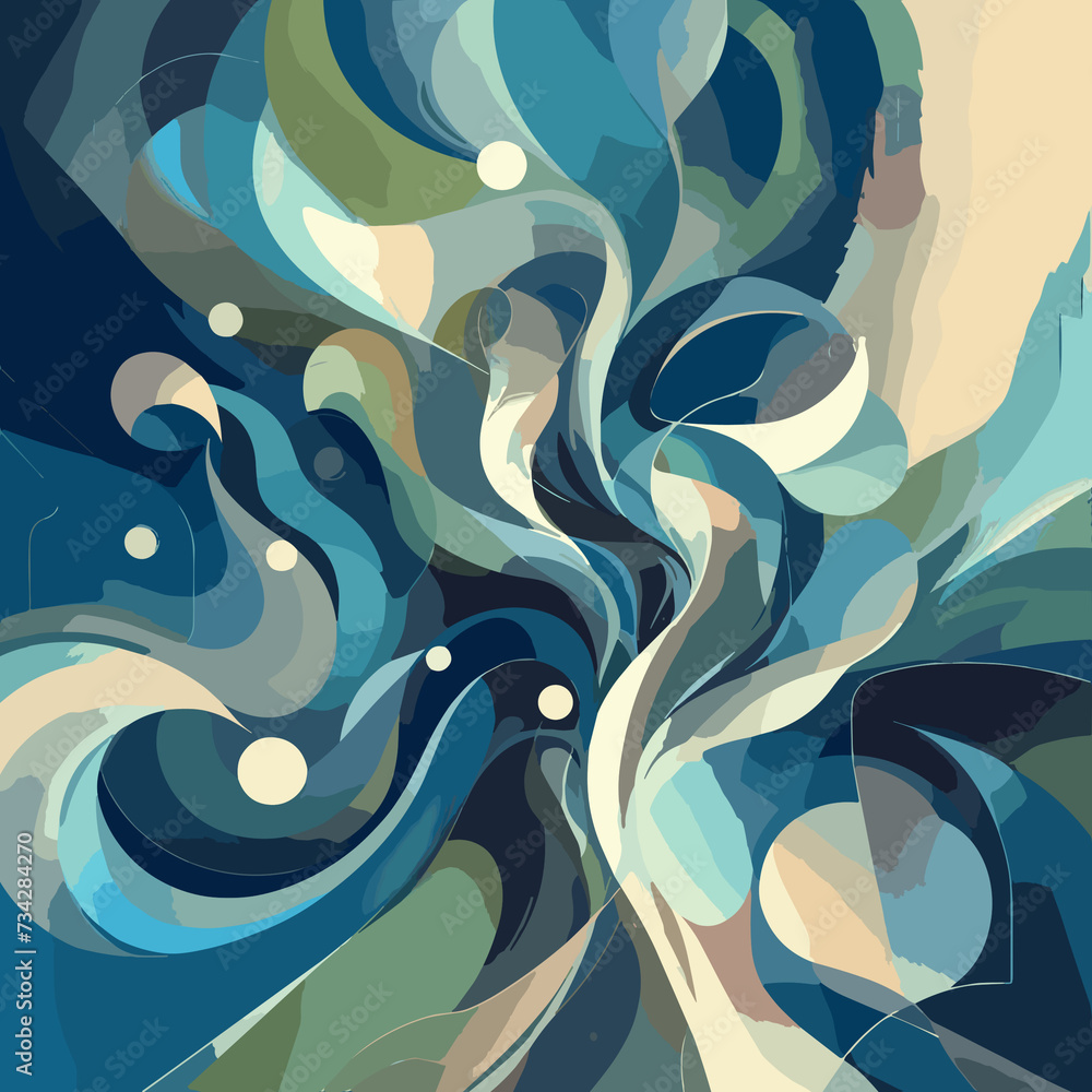 Iridescent Swirl Background: Colorful and Abstract Image Creates a Fade ...
