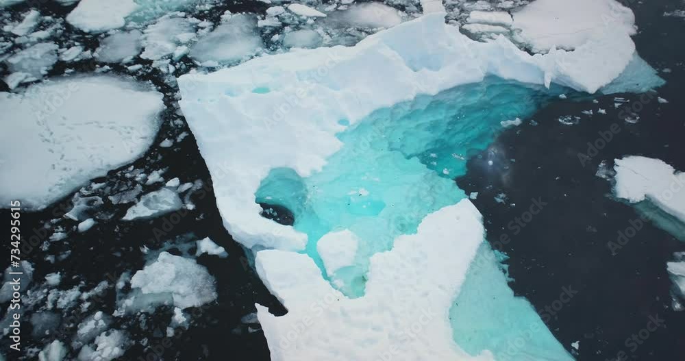 Melting iceberg underwater ice in Antarctica. Crashed glacier pieces ... Melting iceberg underwater ice in Antarctica. Crashed glacier pieces ...