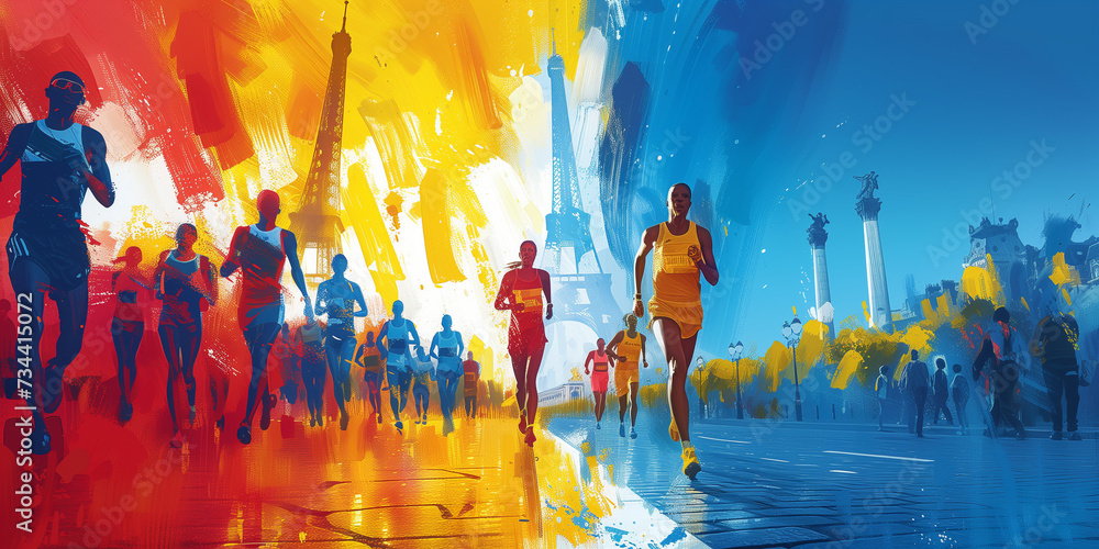 minimalistic line quality design, graphic that is a summer Olympic ...