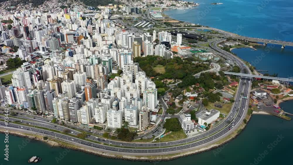 Downtown City At Florianopolis Santa Catarina Brazil. Public Space ... Downtown City At Florianopolis Santa Catarina Brazil. Public Space ...