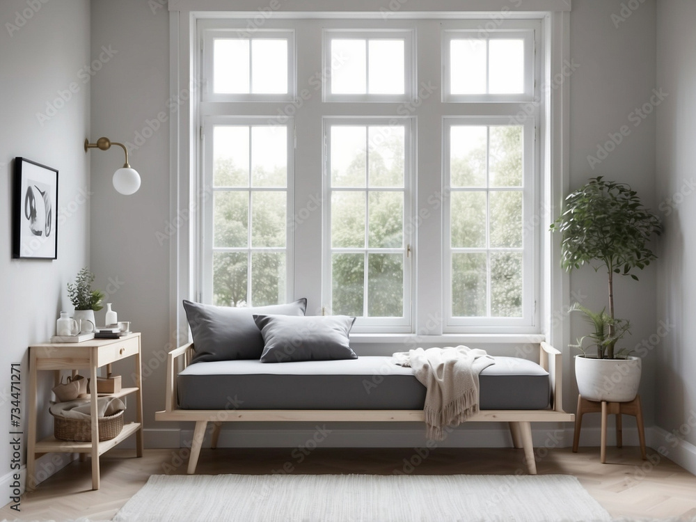 Explore the charm of a Scandinavian inspired daybed setup by the window ...