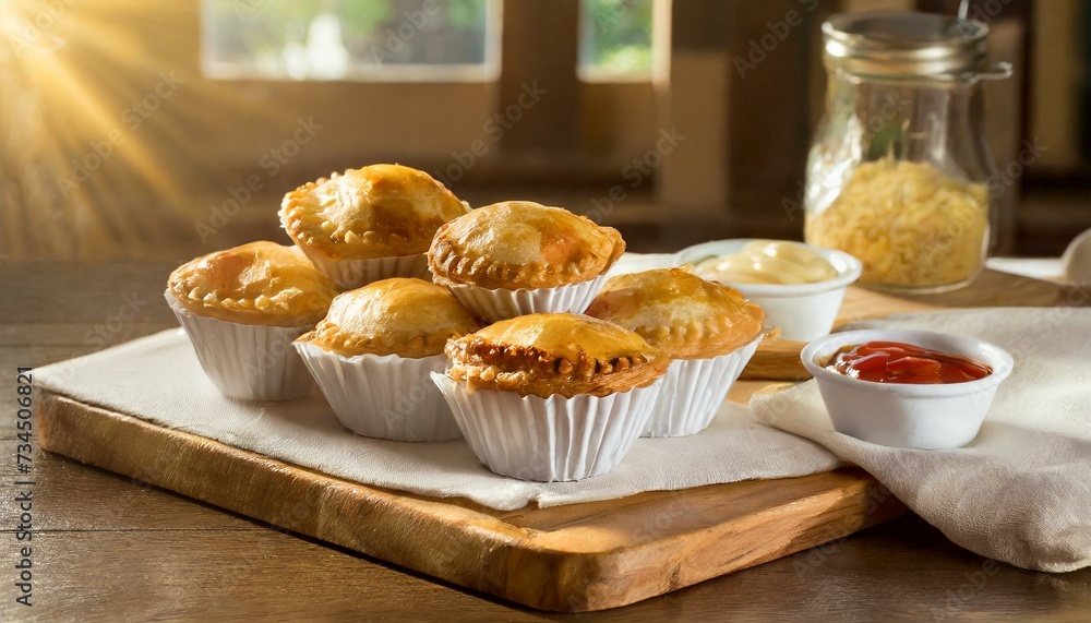 Empada de frango ( empadinha ). Tradicional lanche brasileiro com ...