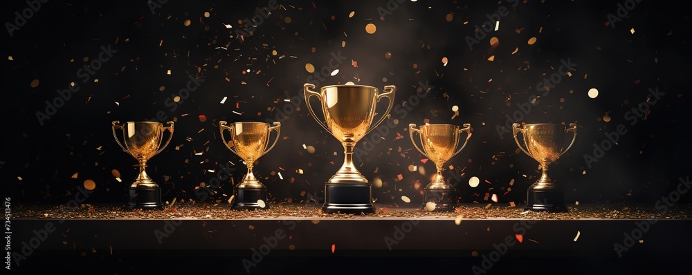 golden trophy background Stock Illustration | Adobe Stock