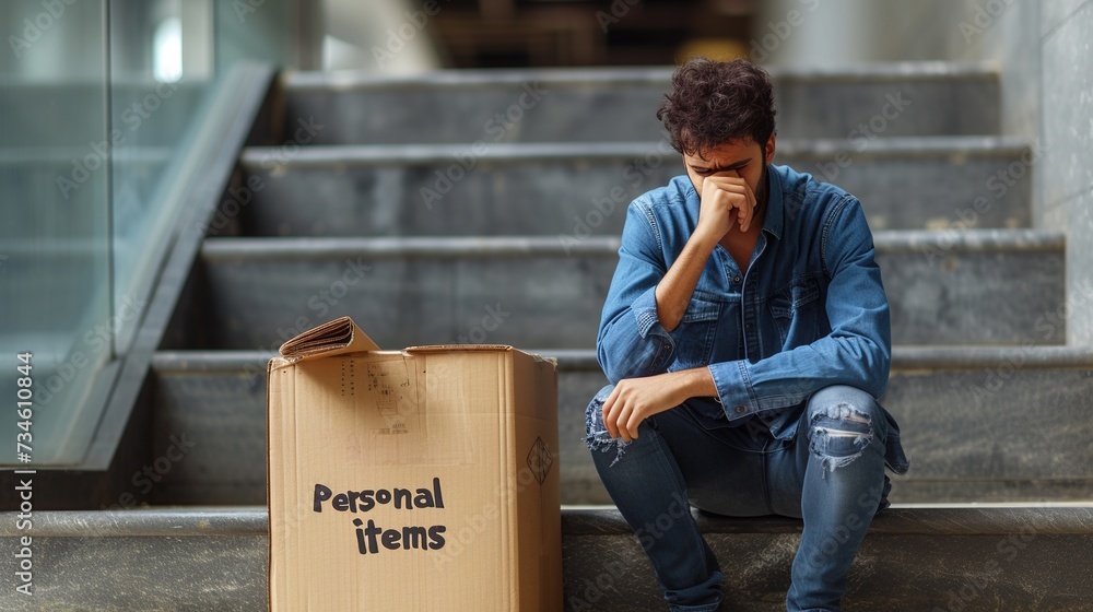 A Very Sad Man Lost His Home And Kicked Out Of Home Broke Up With