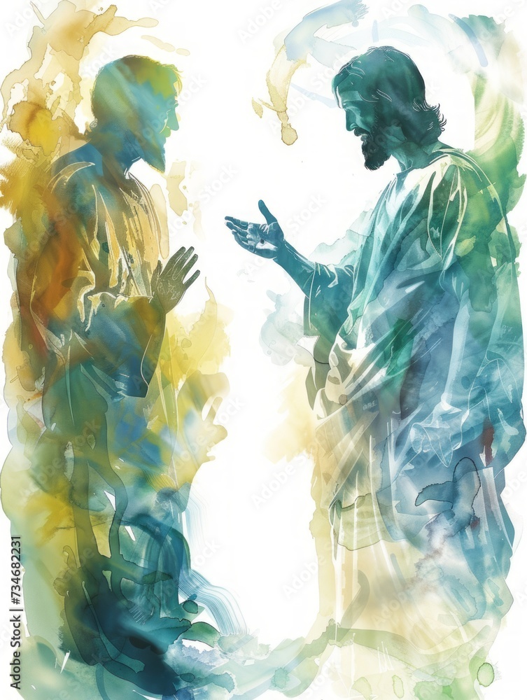 Jesus as My Lord and My God: Thomas' Declaration in Watercolor Art ...