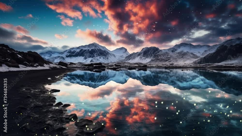 an awe inspiring astrophotography image of cosmic. sunrise over the ...