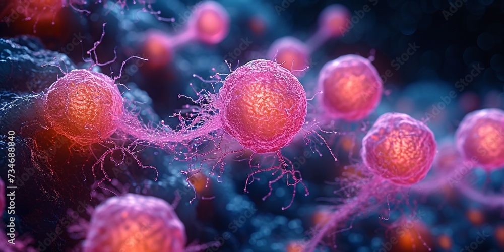 Pink Cellular Life: A Glimpse into the World of Pink Cells Generative ...