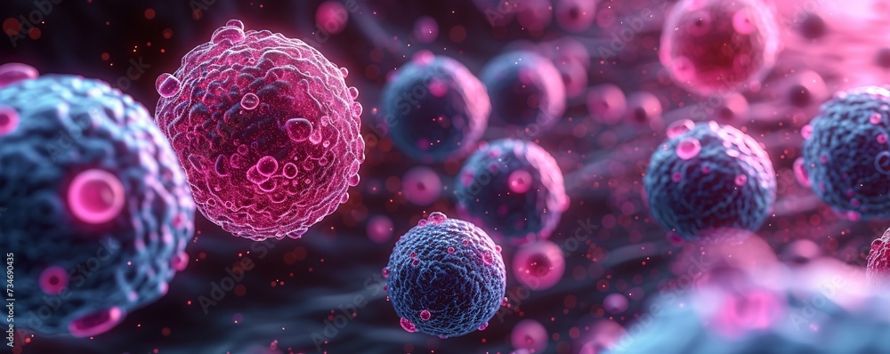 Pink Cellular Life: A Glimpse into the World of Pink Cells Generative ...