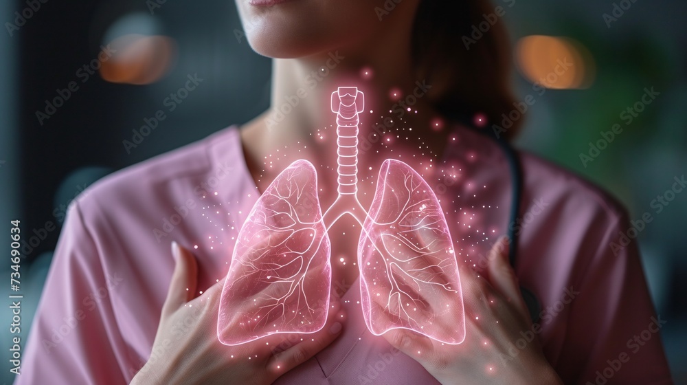 Pink Lung Vision: A Glimpse into the Human Respiratory System ...