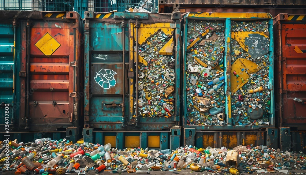 Circular Economy: Recycling and Waste Management, Illustrate the ...