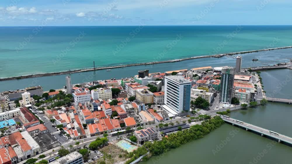 Coast Scenery At Recife Pernambuco Brazil. Maritime Recife Pernambuco ...