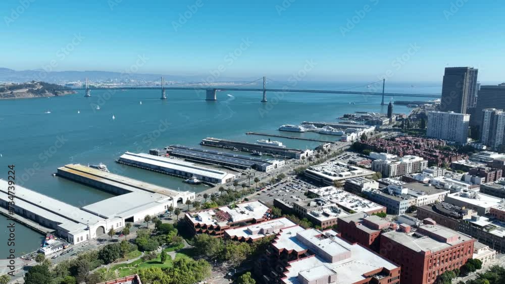 Vidéo Stock Bay Bridge At San Francisco California United States ...