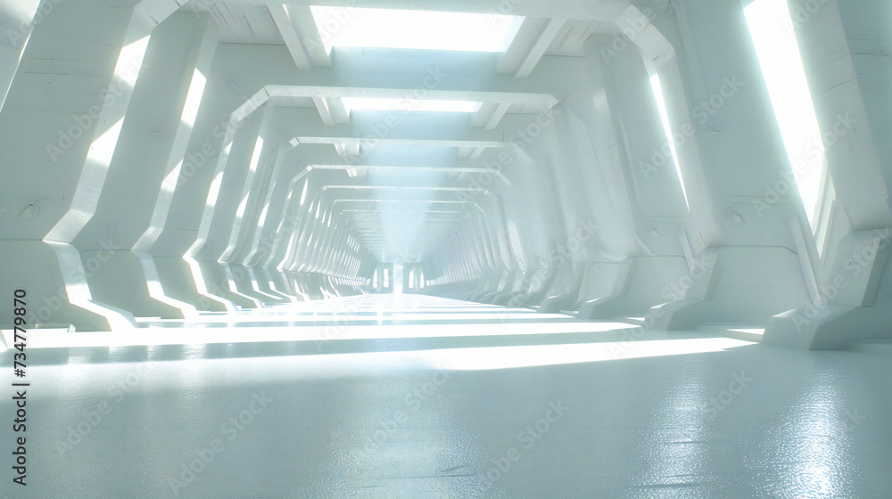 Pathways to the future, an architectural vision of progress, blending ...