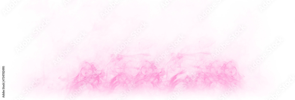 pink smoke effect for decoration and covering on the transparent ...