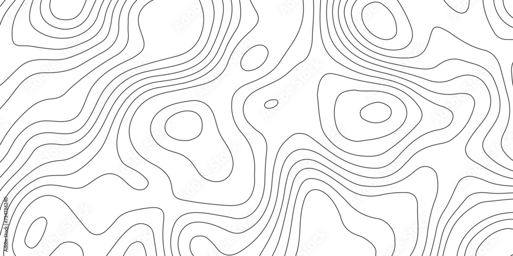Abstract background of the topographic contours map with geographic ...