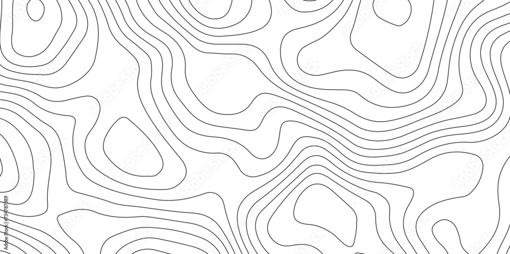 Abstract background of the topographic contours map with geographic ...