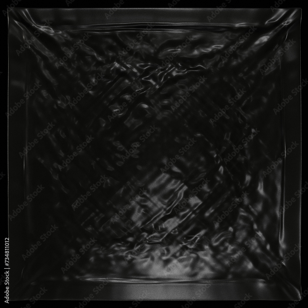 Plastic square Wrap PNG Texture : Wrinkled black plastic bag texture on ...