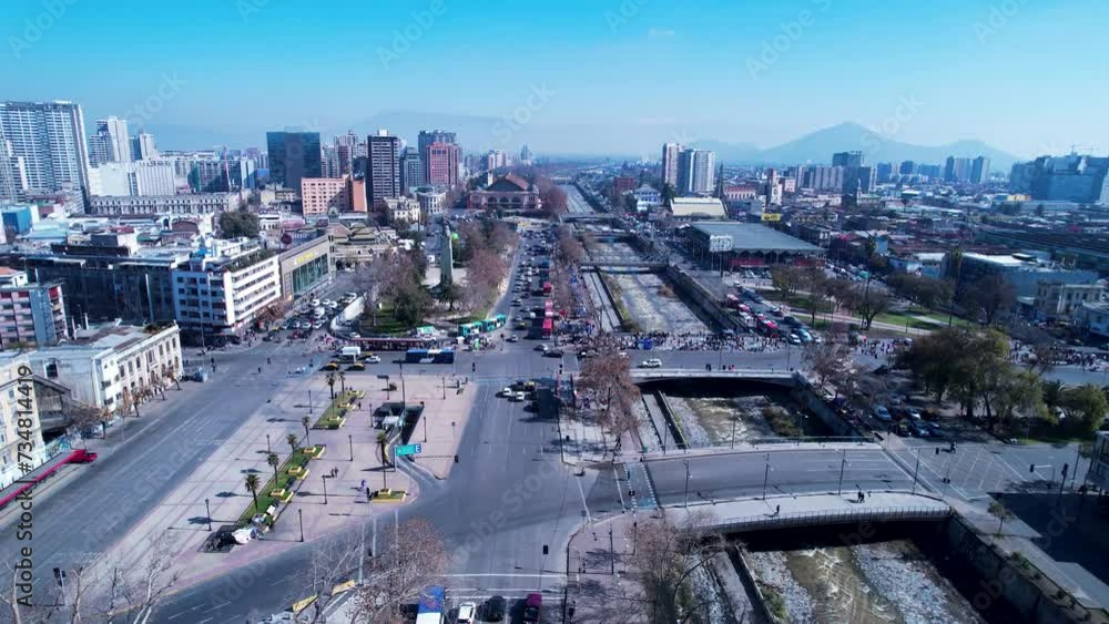Cityscape Downtown At Santiago Metropolitan Region Chile. Cultural ... Cityscape Downtown At Santiago Metropolitan Region Chile. Cultural ...