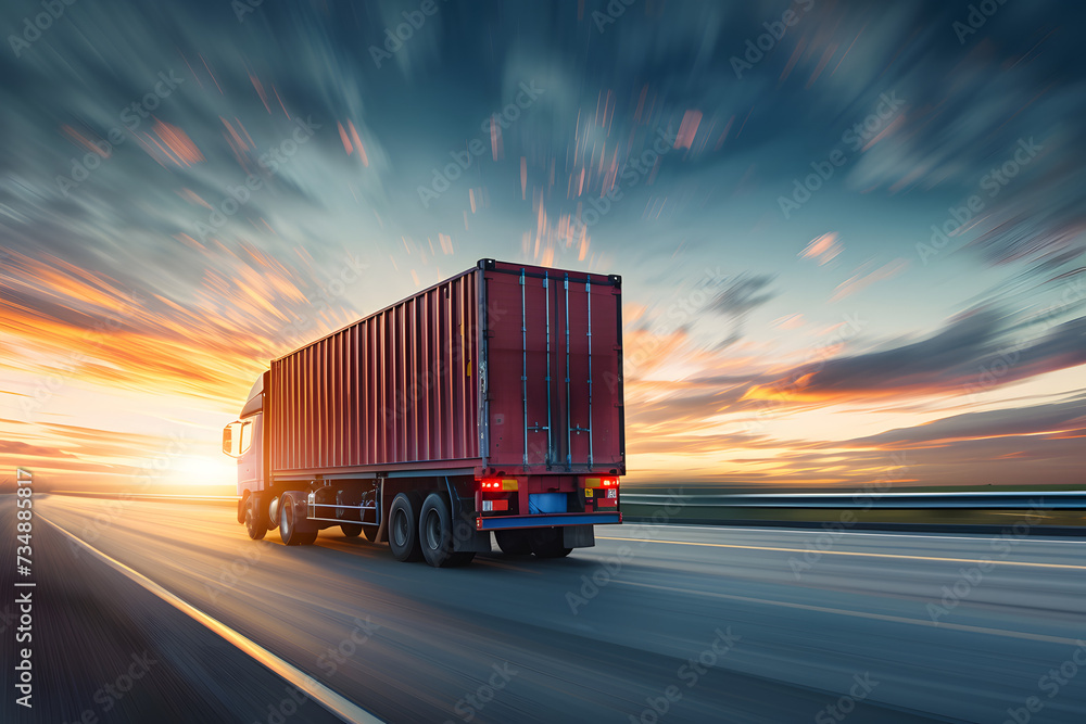 Logistics import export and cargo transportation industry concept of ...