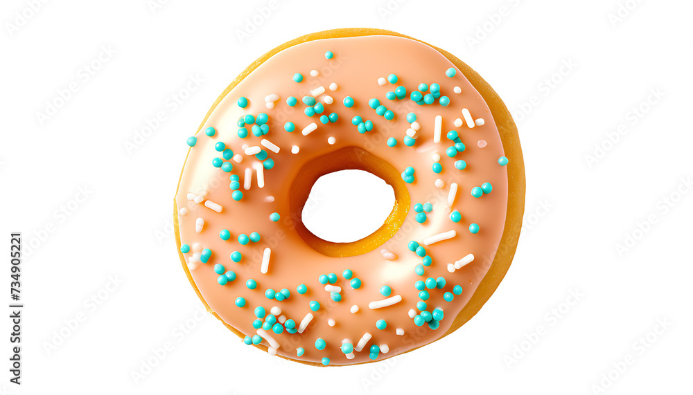 donut png. donut top view png. donut with glaze and sprinkles on top ...