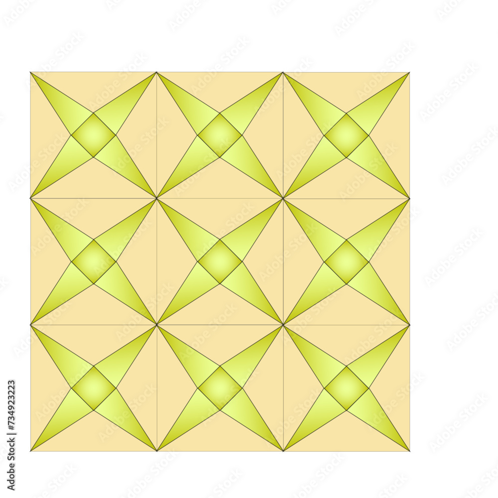 Vecteur Stock Ensemble de carrelage jaune avec un triangle de couleur ... Vecteur Stock Ensemble de carrelage jaune avec un triangle de couleur ...