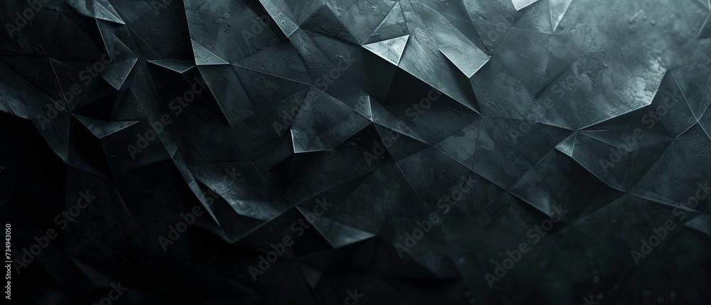 Dark, brooding background with a spectrum of black, forming angular ...