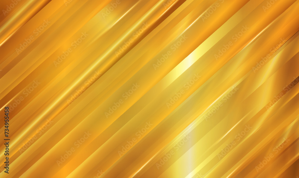 Abstract Gold metal background with diagonal stripes. 3d gold stripy ...