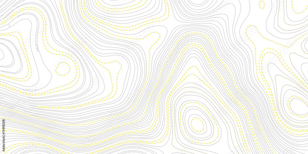 Wave topographic contour map and doted topographic wavy colorful map ...