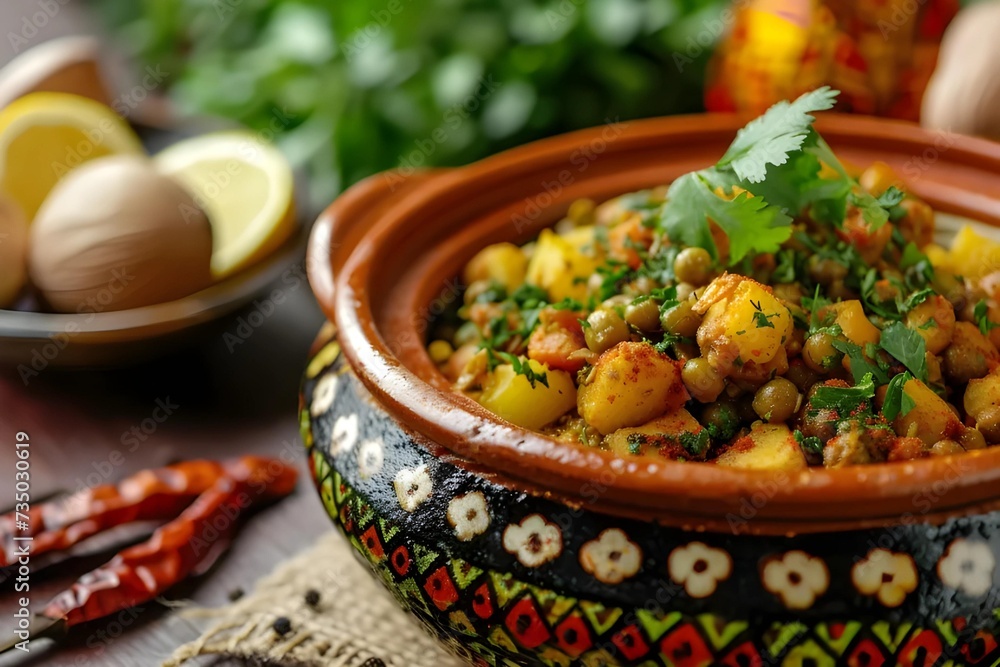 Immerse yourself in the rich colors and spices of Moroccan tagine, a ...
