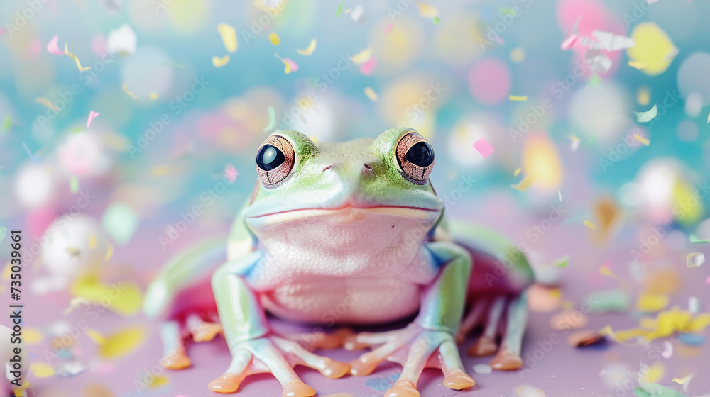 Cute frog Symbol of the day in a leap year, celebrating the frog jump ...