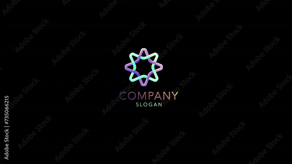 Logo animation Abstract logos colors full lights logo for company ...
