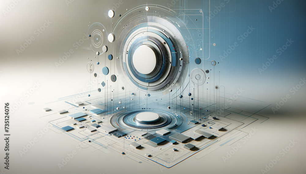 Minimalist system integration with harmonious layers in a modern tech ...