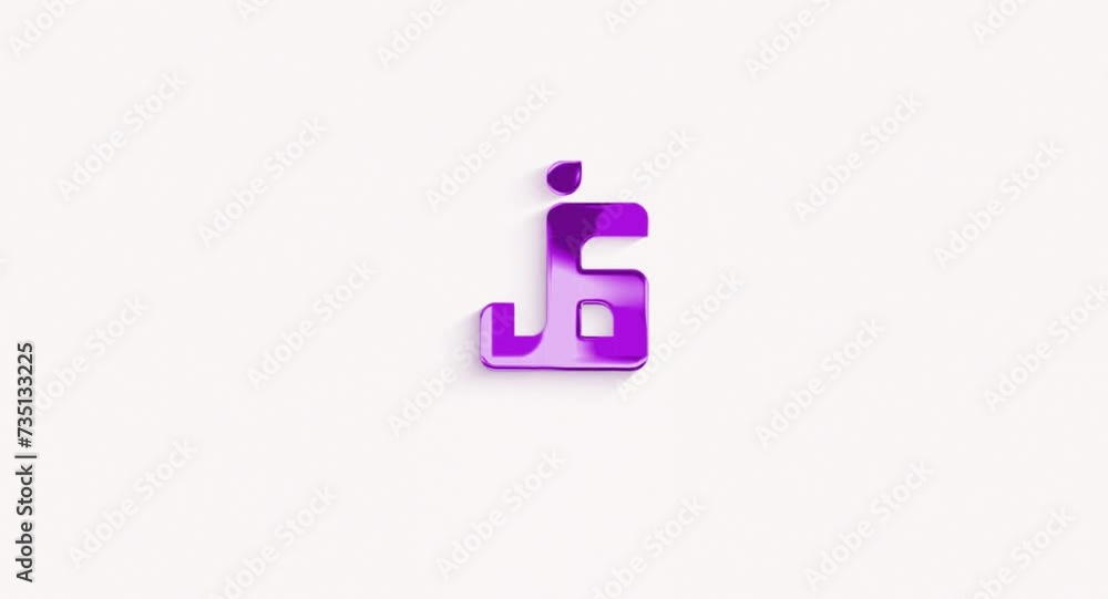 Vidéo Stock Abstract logo animation, 3d rotating logo reveal fully ...