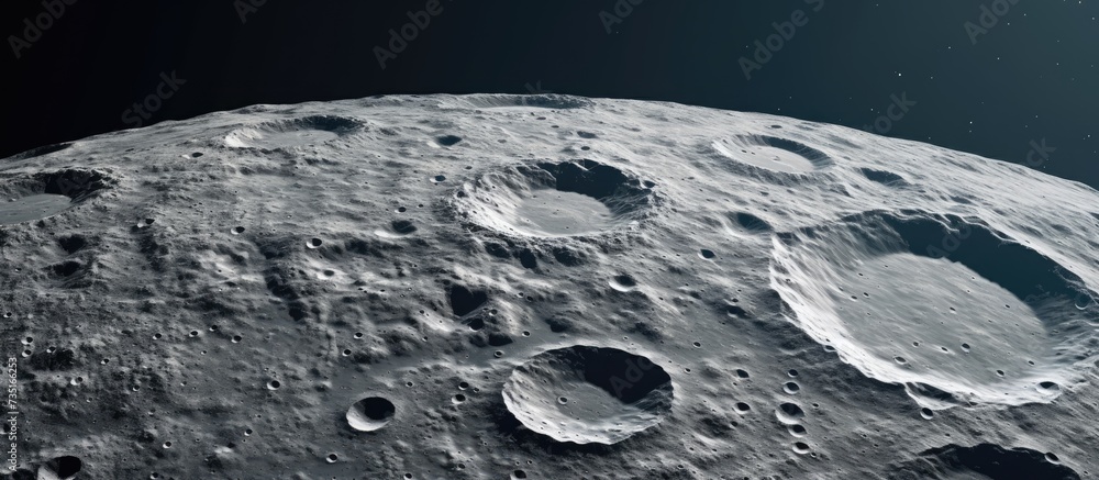 Moon Photo of the moon is very interesting It is possible to see the ...