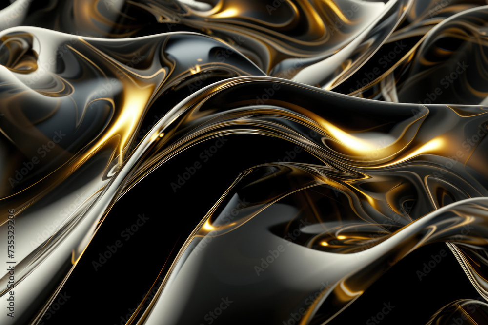 Abstract transparent background with liquid glass texture. Modern fluid ...