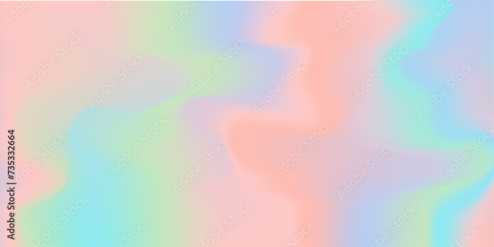 Holographic vector illustration. Gradient rainbow background design ...