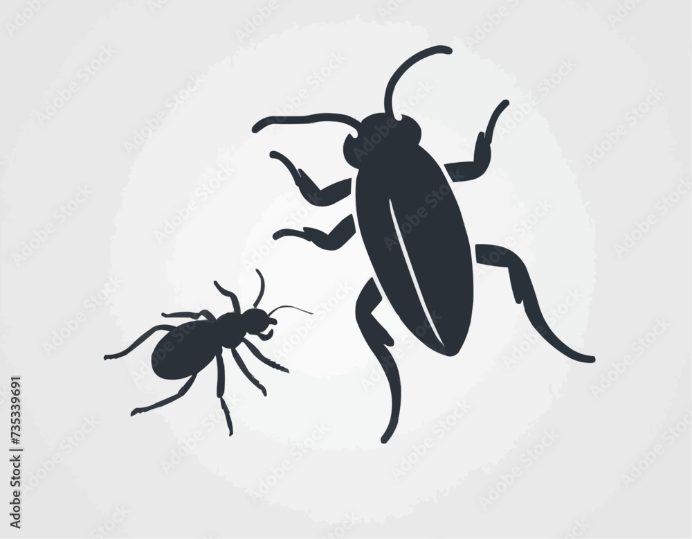 Flea solid icon, pests concept, home parasite jumping insect sign on ... Flea solid icon, pests concept, home parasite jumping insect sign on ...